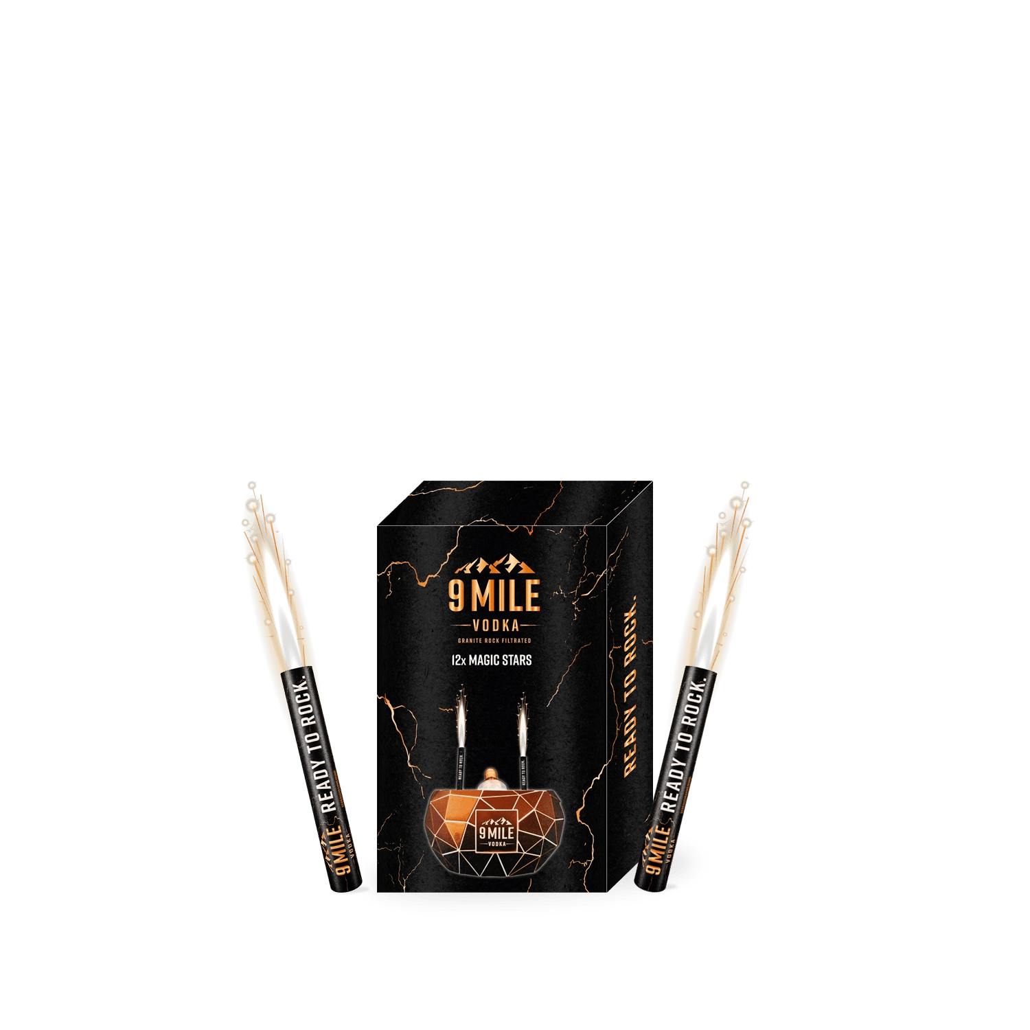 Buy 9 MILE Vodka "MAGIC STARS" | Party Fountain